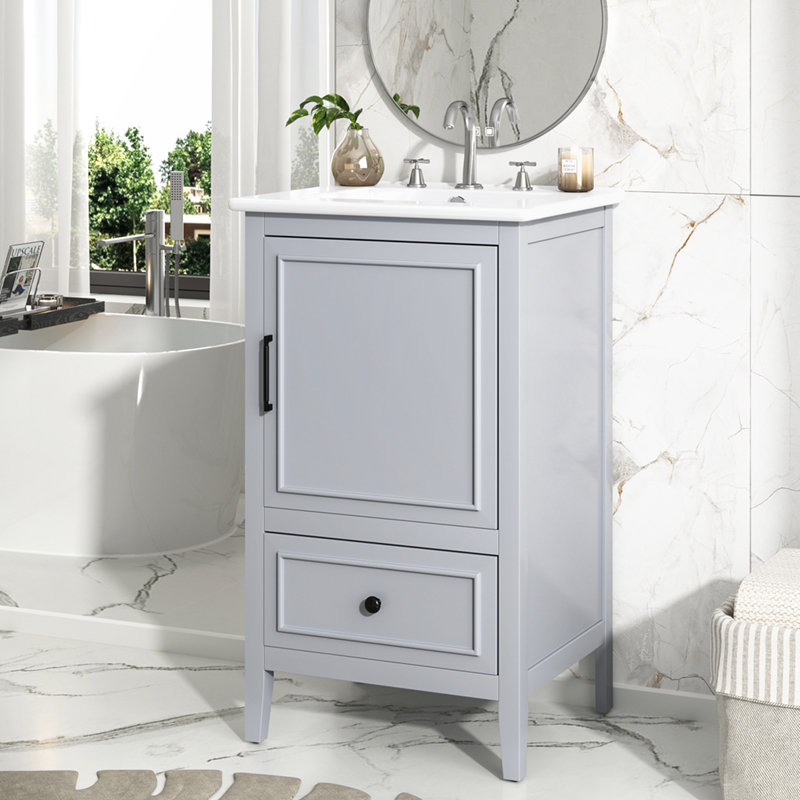 Red Barrel Studio® Bathroom Vanity with Adiustable Foot Pads | Wayfair
