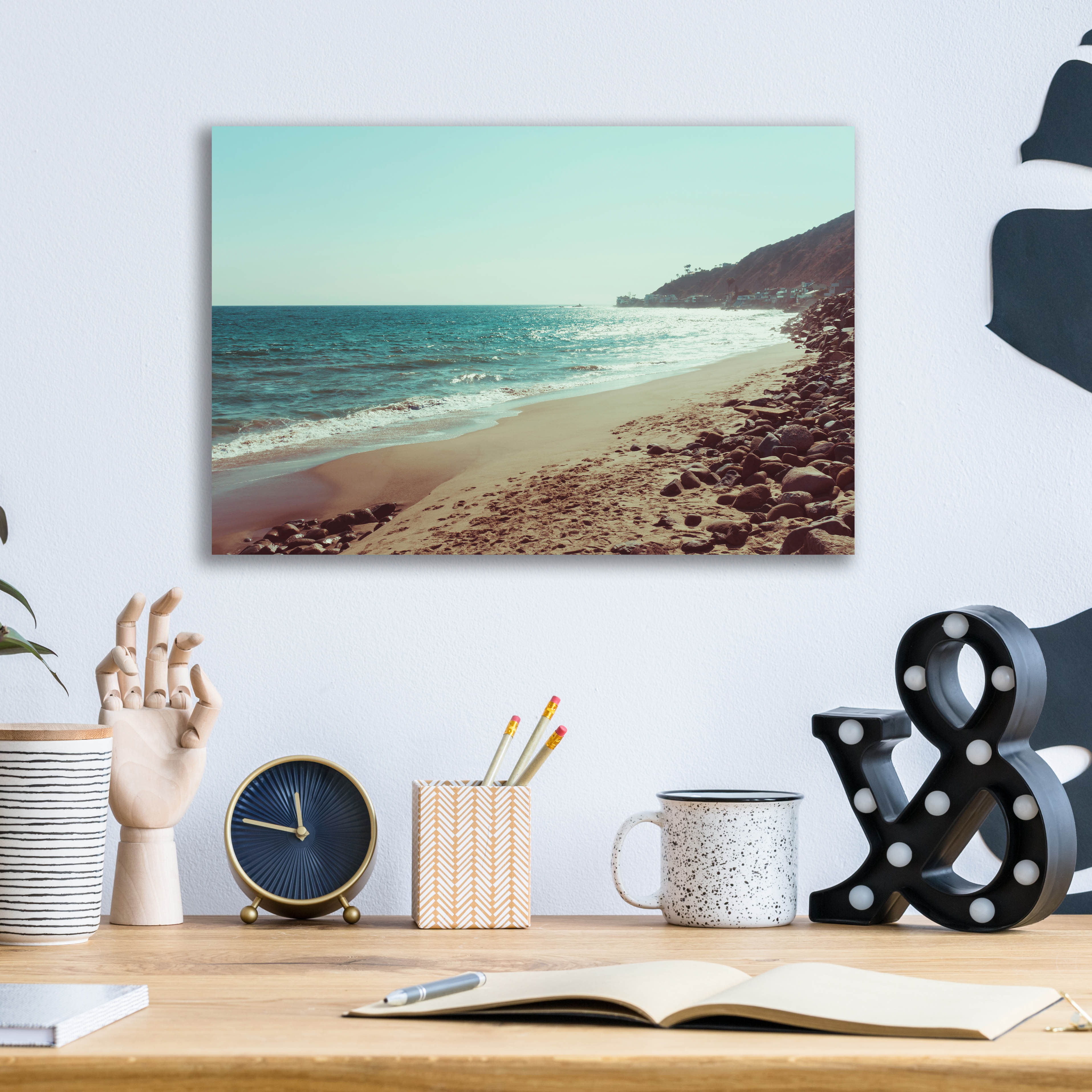 Dovecove ' Santa Monica Beach Vibes 1' by Sonja Quintero, Acrylic Glass ...