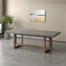 Inbox Zero Vintage Gray Long Rectangular Pine Conference Table | Wayfair