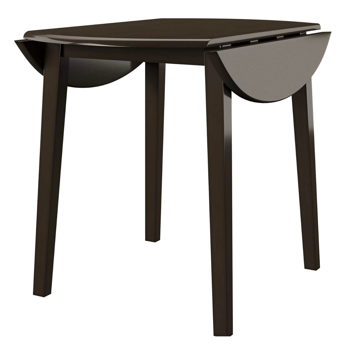 Corrigan Studio Round Dining Room Folding Table, Dark Brown - Wayfair ...
