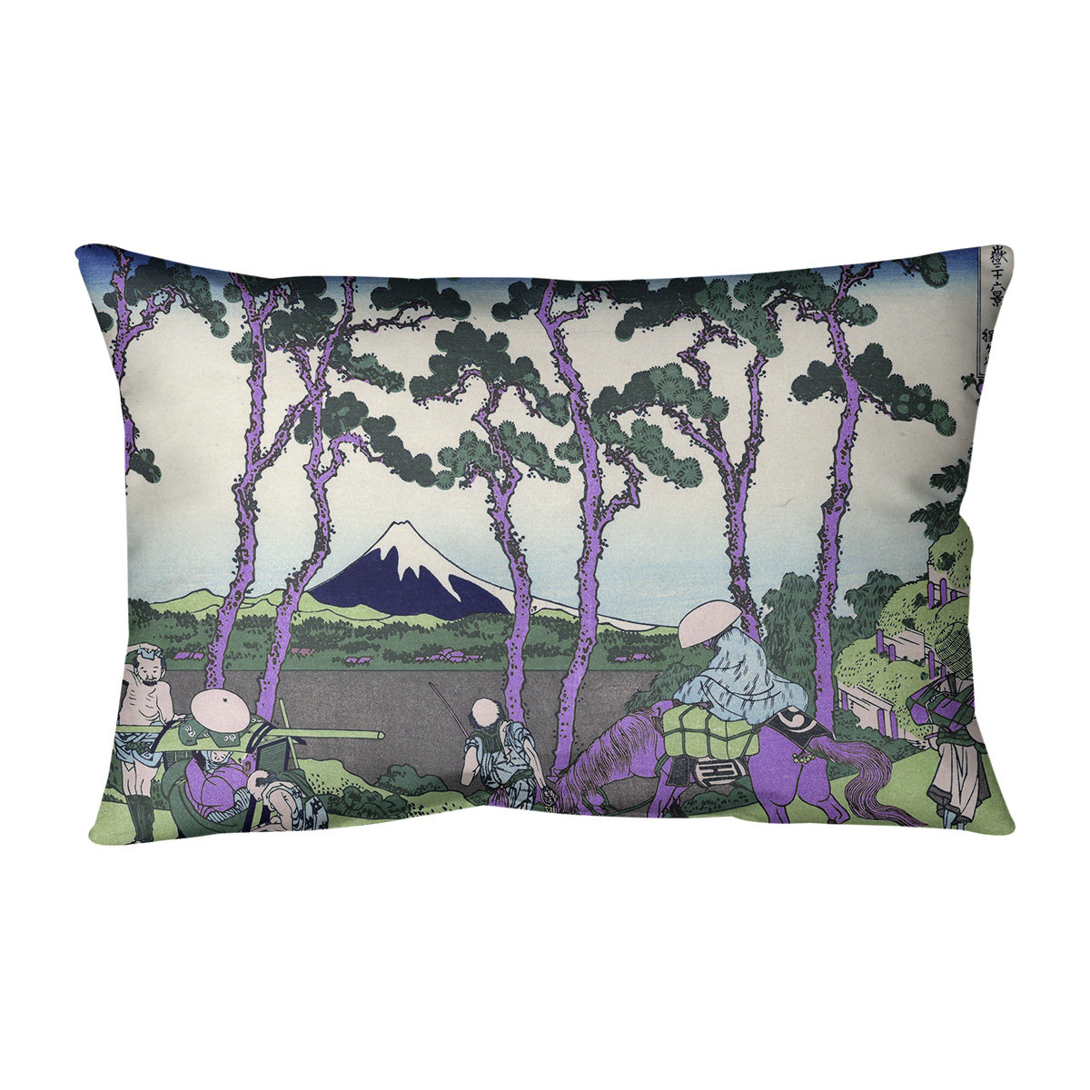 ArtVerse Hodogaya on the Tokaido Rectangular Pillow Cover & Insert ...