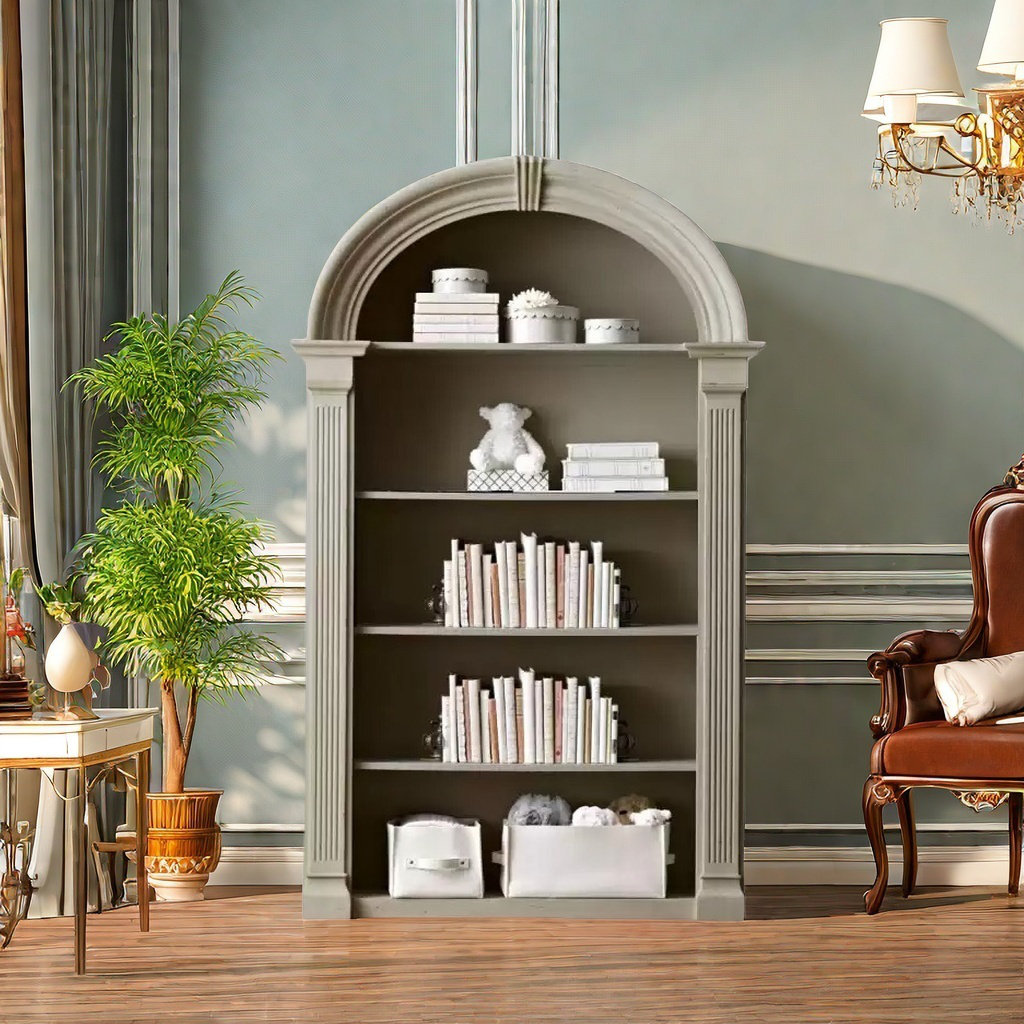 Parttlion American style arc solid wood bookcase | Wayfair