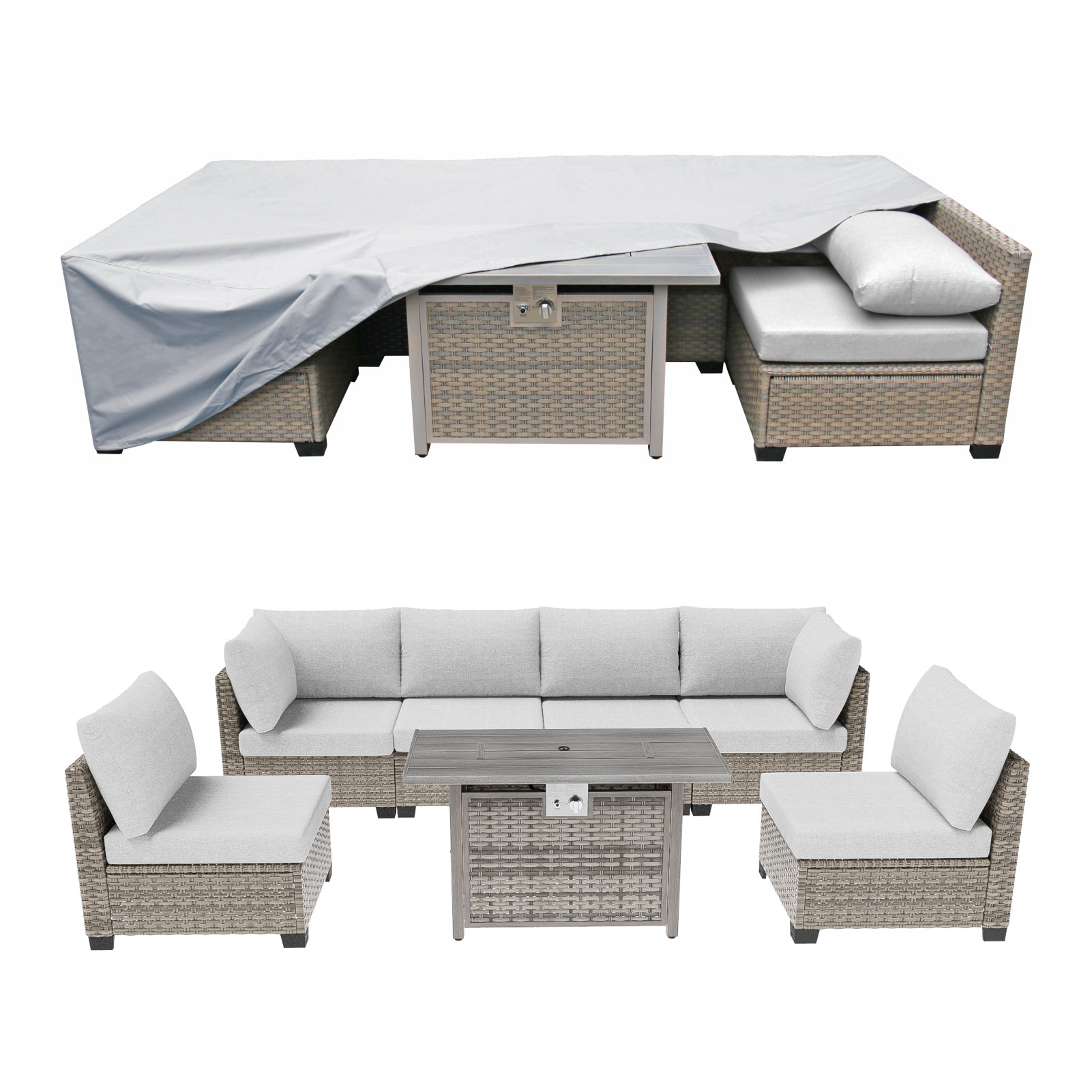 Rebrilliant Outdoor Conversation Set Cover | Wayfair