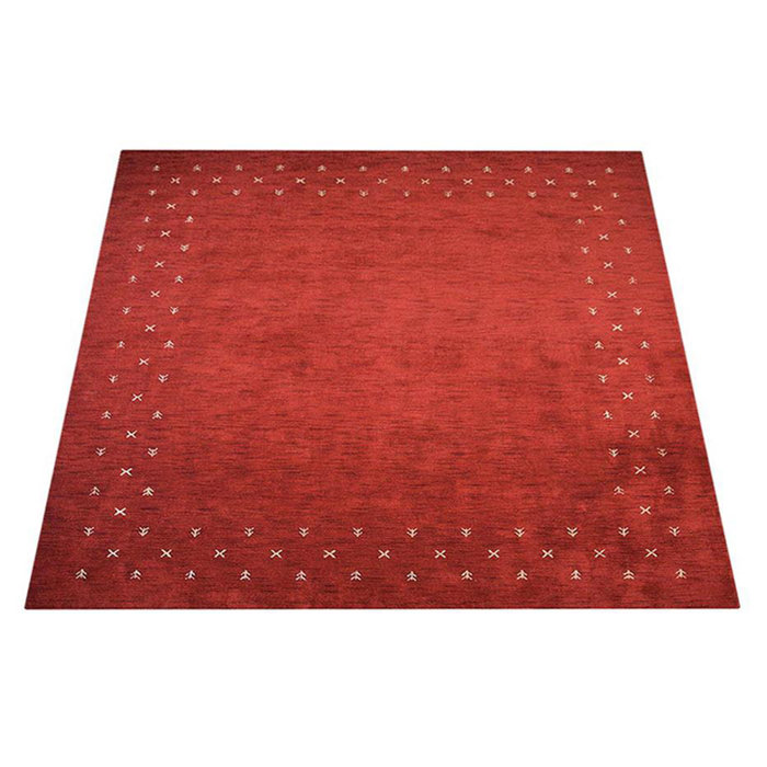 Union Rustic Paisleigh Handmade Wool Red Rug | Wayfair