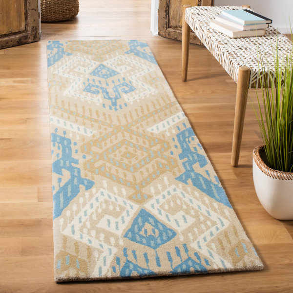Dakota Fields Eaton Wyndham Hand Tufted Wool Geometric Rug | Wayfair