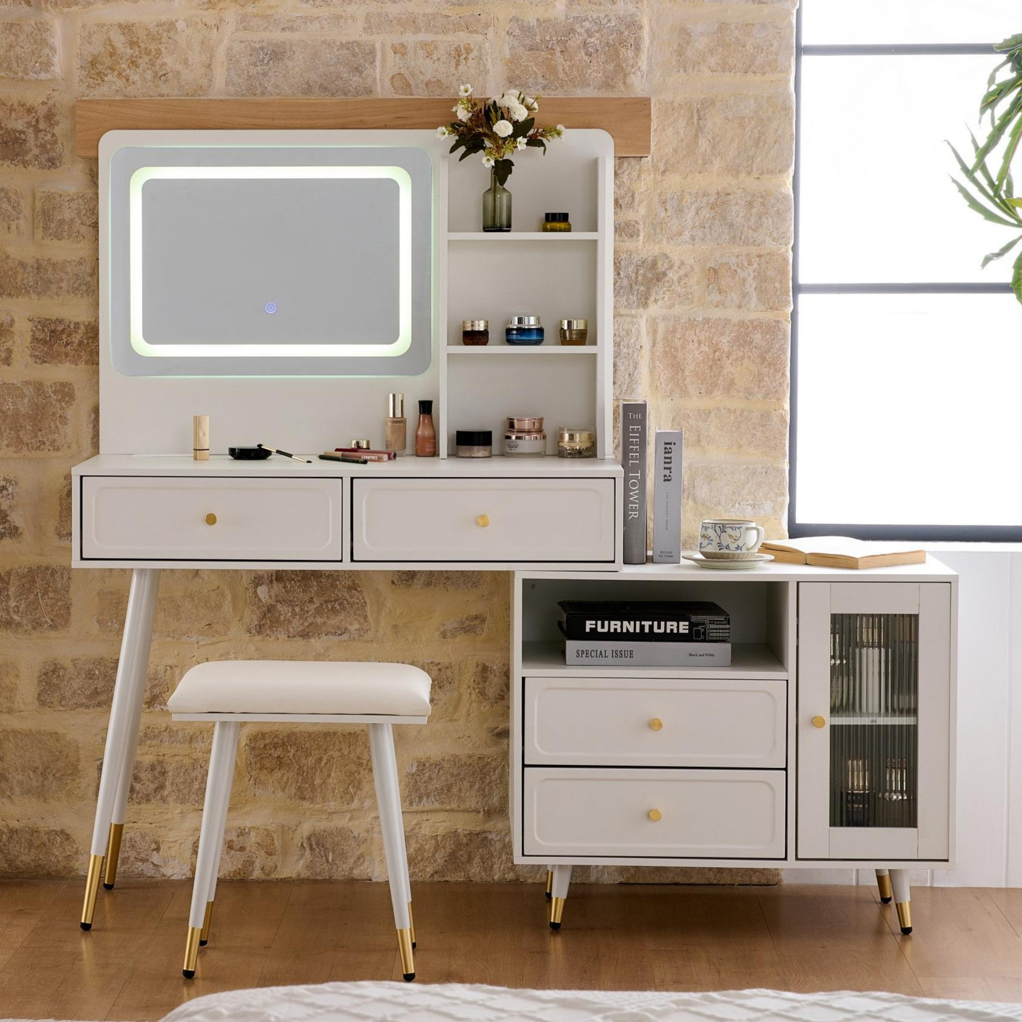 Brayden Studio Modern Makeup Vanity Desk - Wayfair Canada