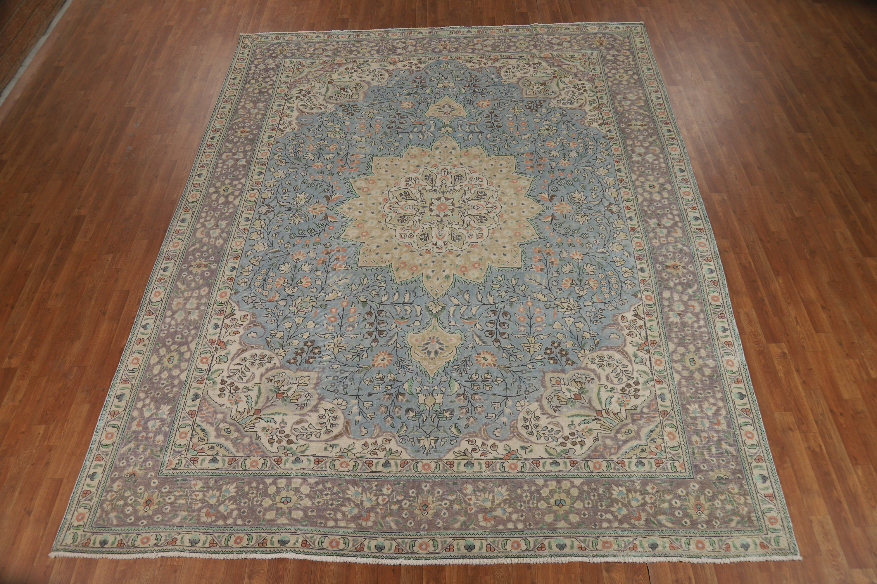 Bloomsbury Market Light Blue Floral Traditional Area Rug 10x12 | Wayfair