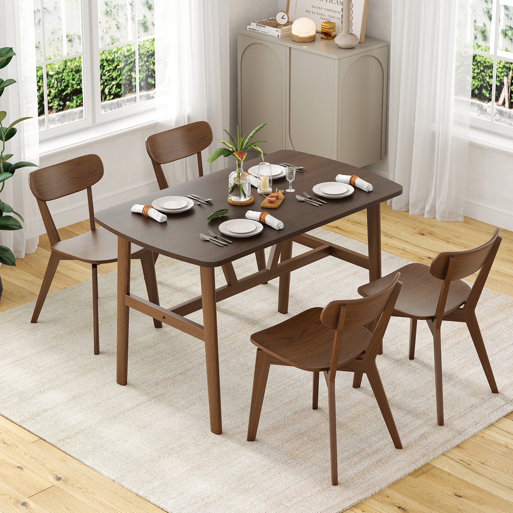 Ebern Designs Rectangular Wood Kitchen Table - Wayfair Canada