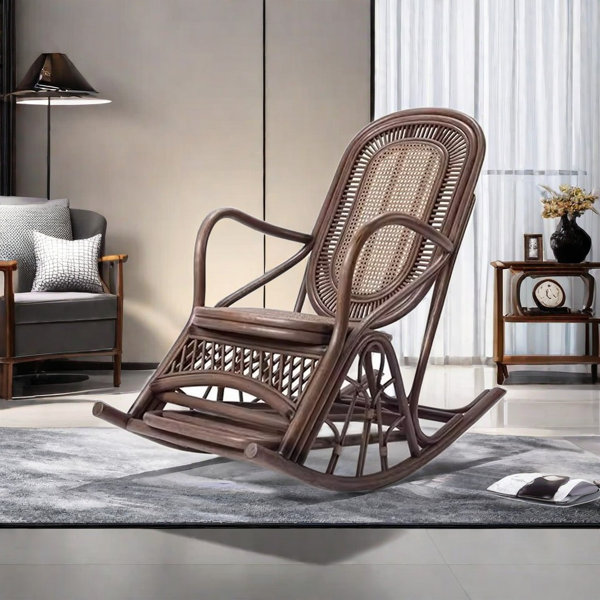 SUPROT Neoclassical Rocking Chair Rocking Chair | Wayfair