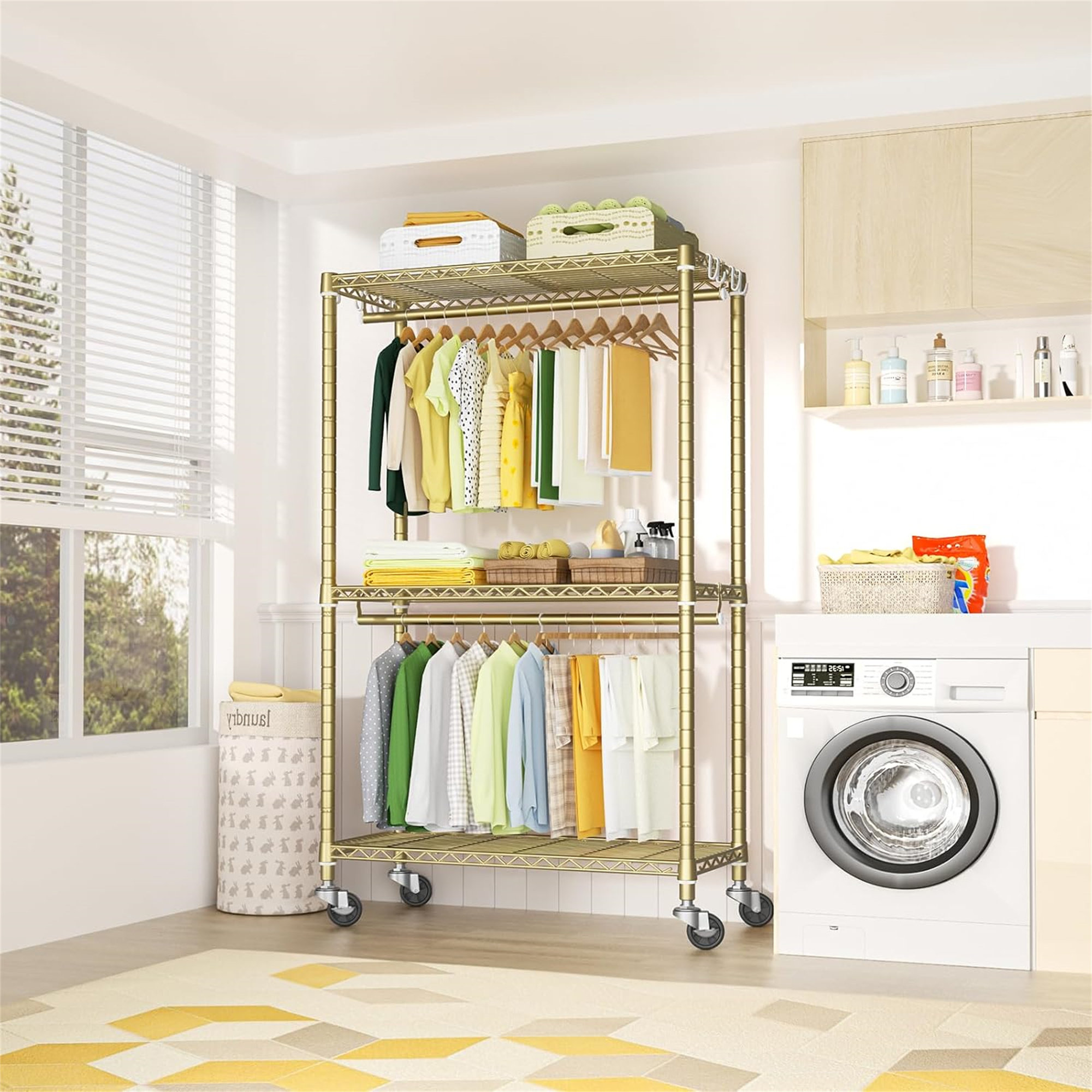 EXEBIL P3 Rolling Hanger, Heavy Duty Hanger with Wheels, Hanger for ...