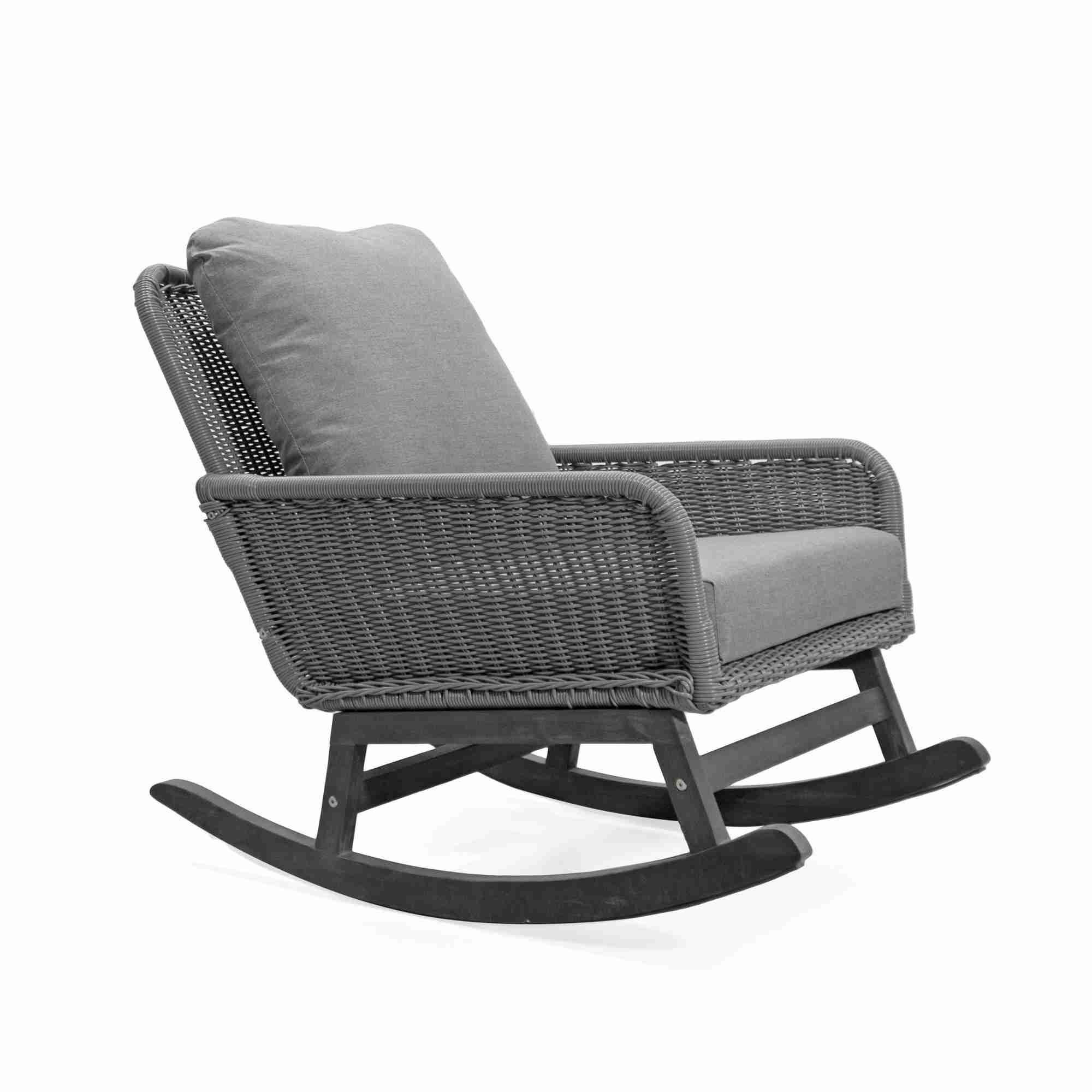 Dovecove Modern 3-Piece Outdoor Seating Set with Cushioned PE Rattan ...