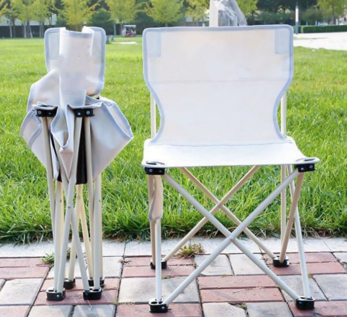 Arlmont & Co. Portable Camping Chair, Collapsible Chair For Camping ...