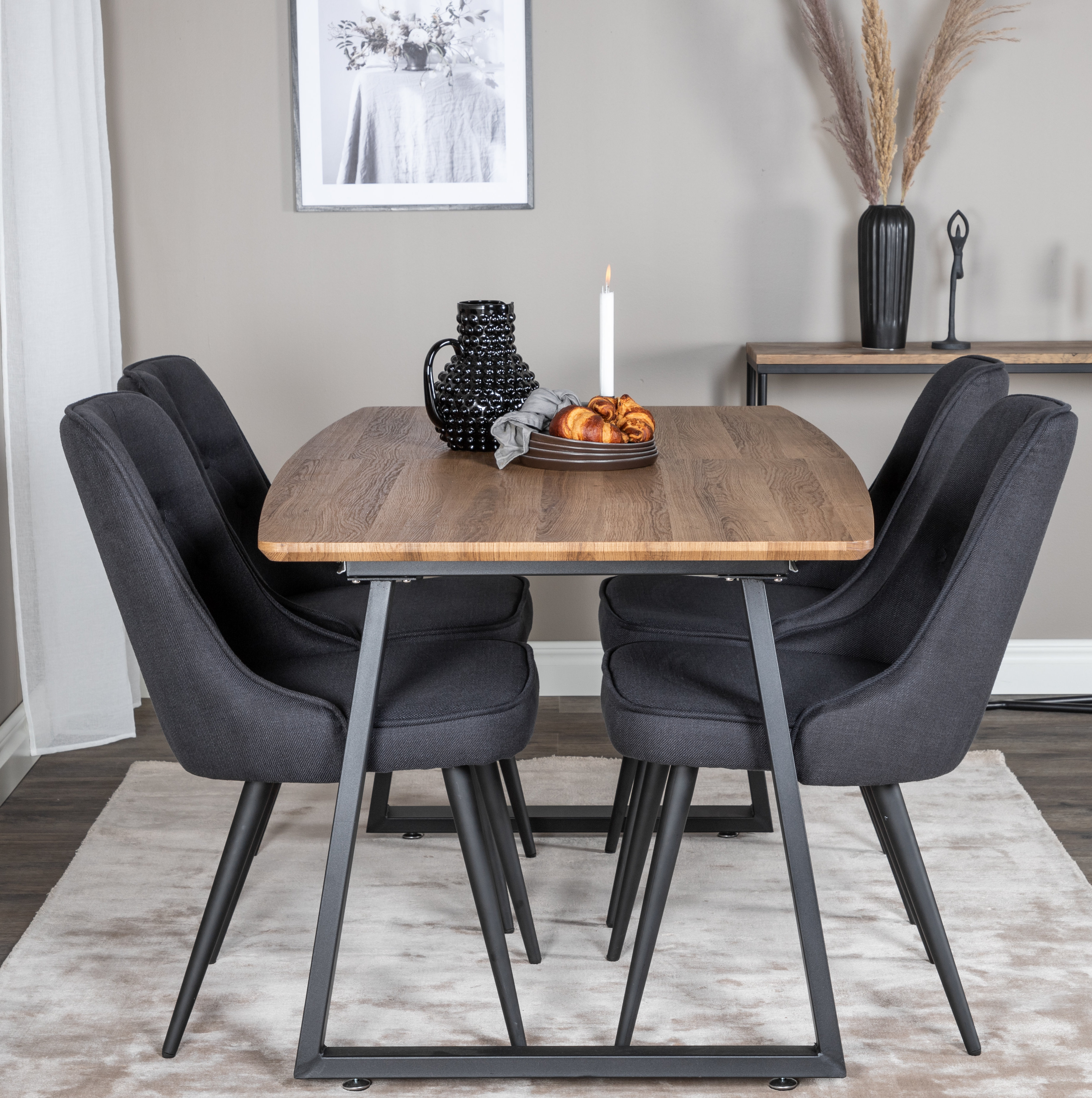 George Oliver Rowley Extendable Dining Set with 4 Chairs | Wayfair.ie