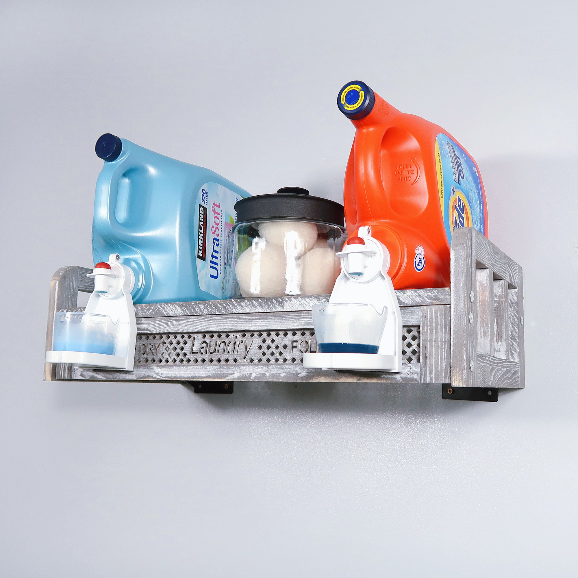 Bekitchen Wood Wall Mounted Laundry Room Organizer | Wayfair