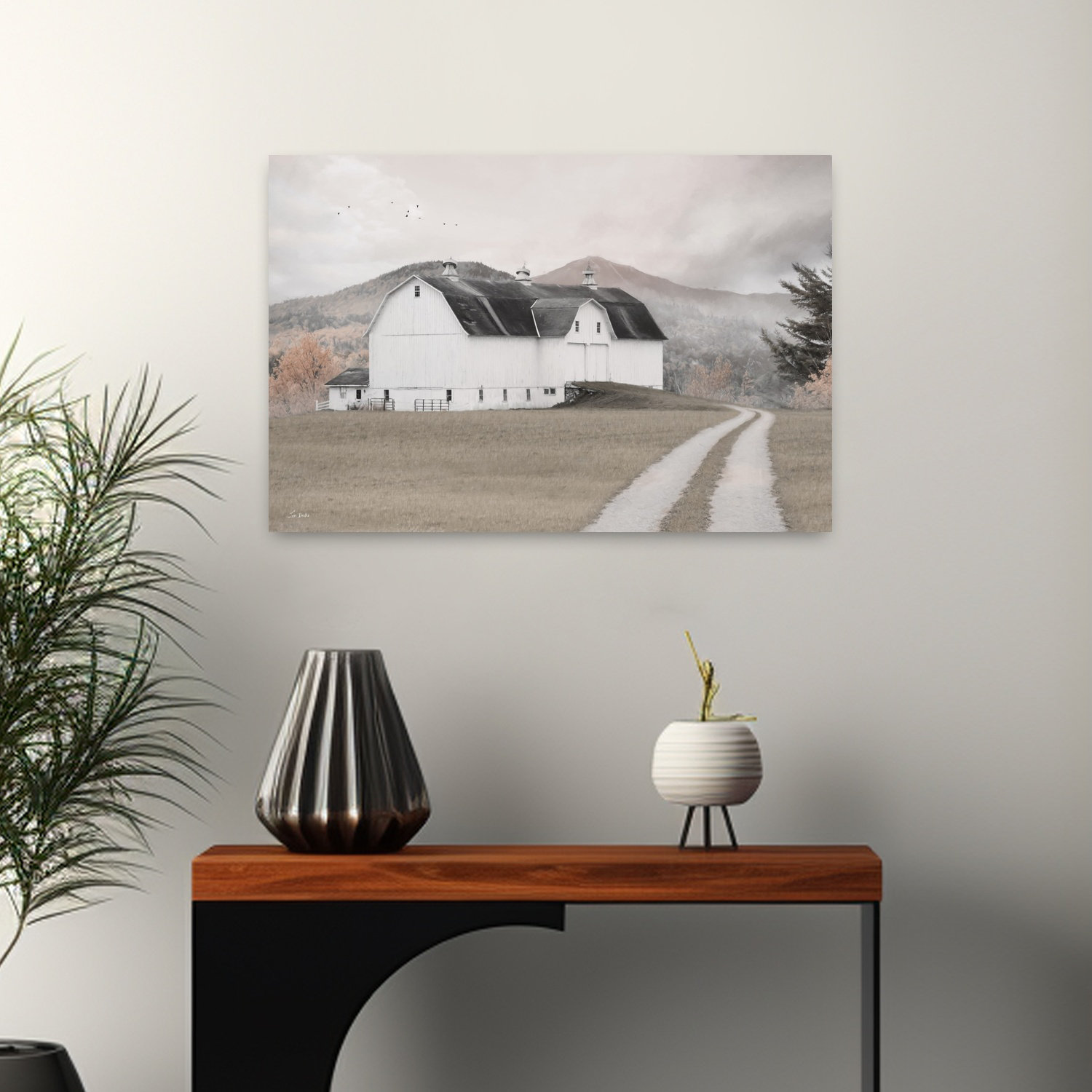 Ophelia & Co. Mountain Farm Abstract Contemporary Landscape ...