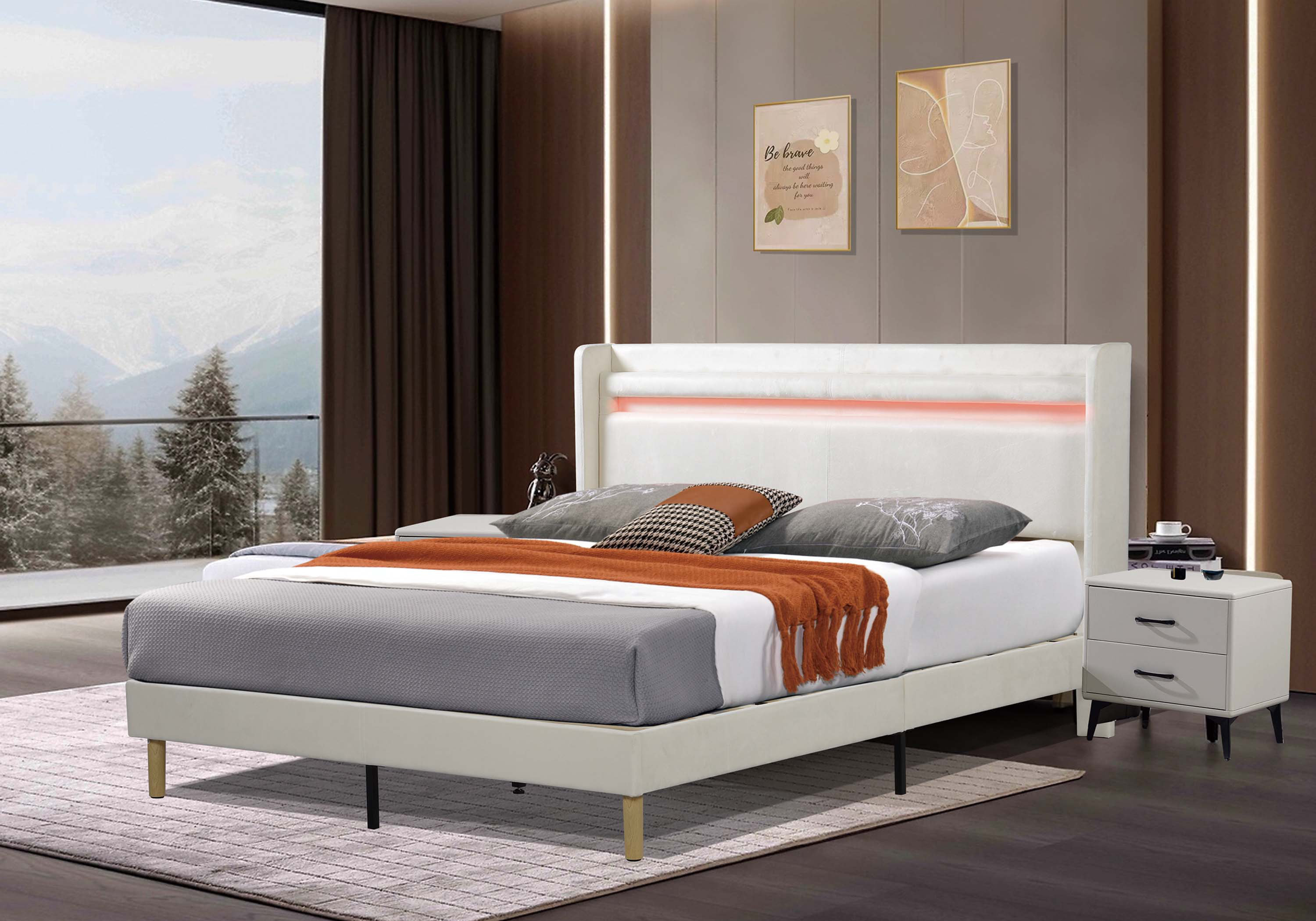 Orren Ellis LED light with remote control and color changing at the ...