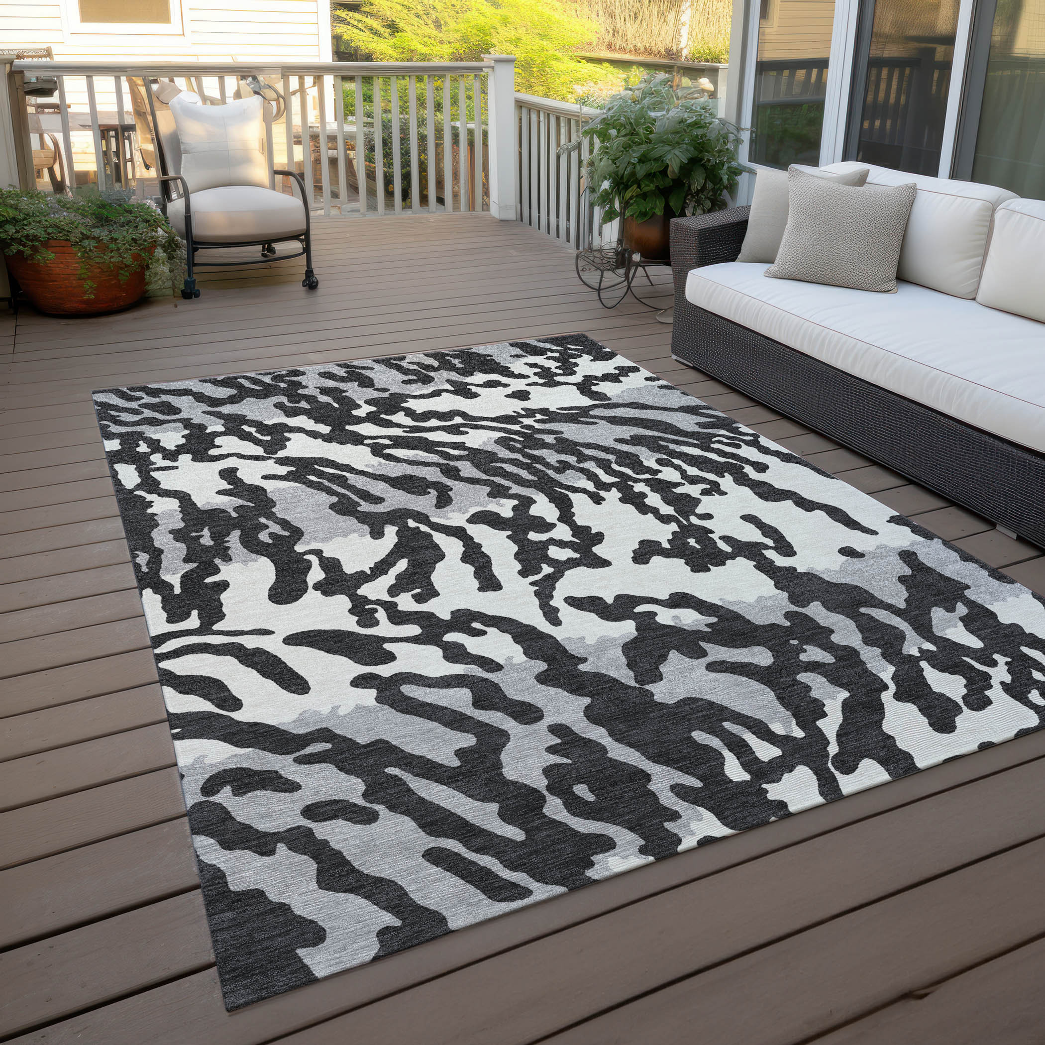 Langley Street® Malek Indoor/Outdoor Area Rug with Non-Slip Backing | Wayfair