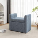 Ebern Designs Upholstered Storage Ottoman Chair With Arms, 26 ...