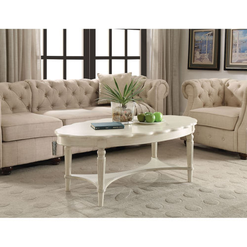Oval White Coffee Tables You'll Love | Wayfair