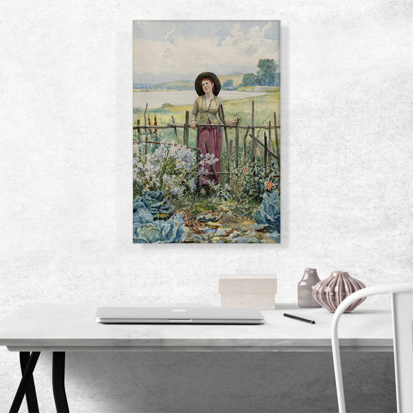 ARTCANVAS Daydreaming Canvas Art Print By Daniel Ridgway Knight | Wayfair