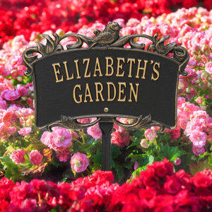 Whitehall Products Song Bird Personalized Garden Sign & Reviews | Wayfair