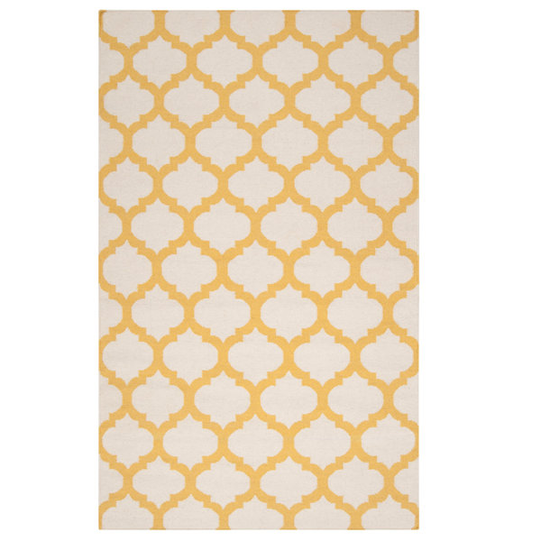 Wool Yellow & Gold Area Rugs You'll Love | Wayfair