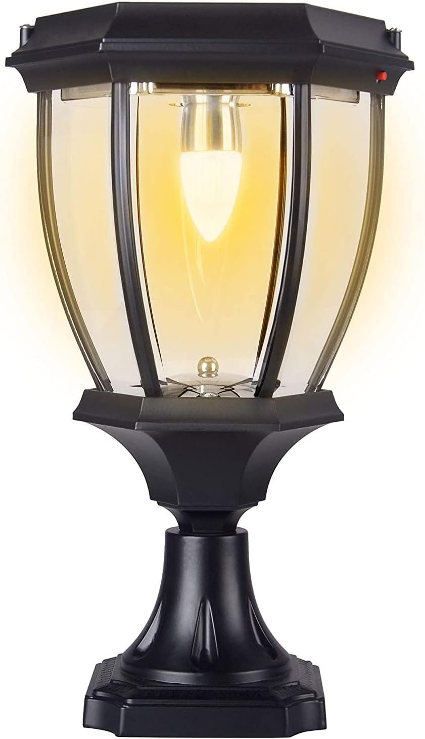 Darby Home Co Outdoor Solar Post Lights Waterproof Fence Solar Powered ...