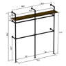 17 Stories Wall Mounted Industrial Pipe Clothing Rack – Heavy Duty ...