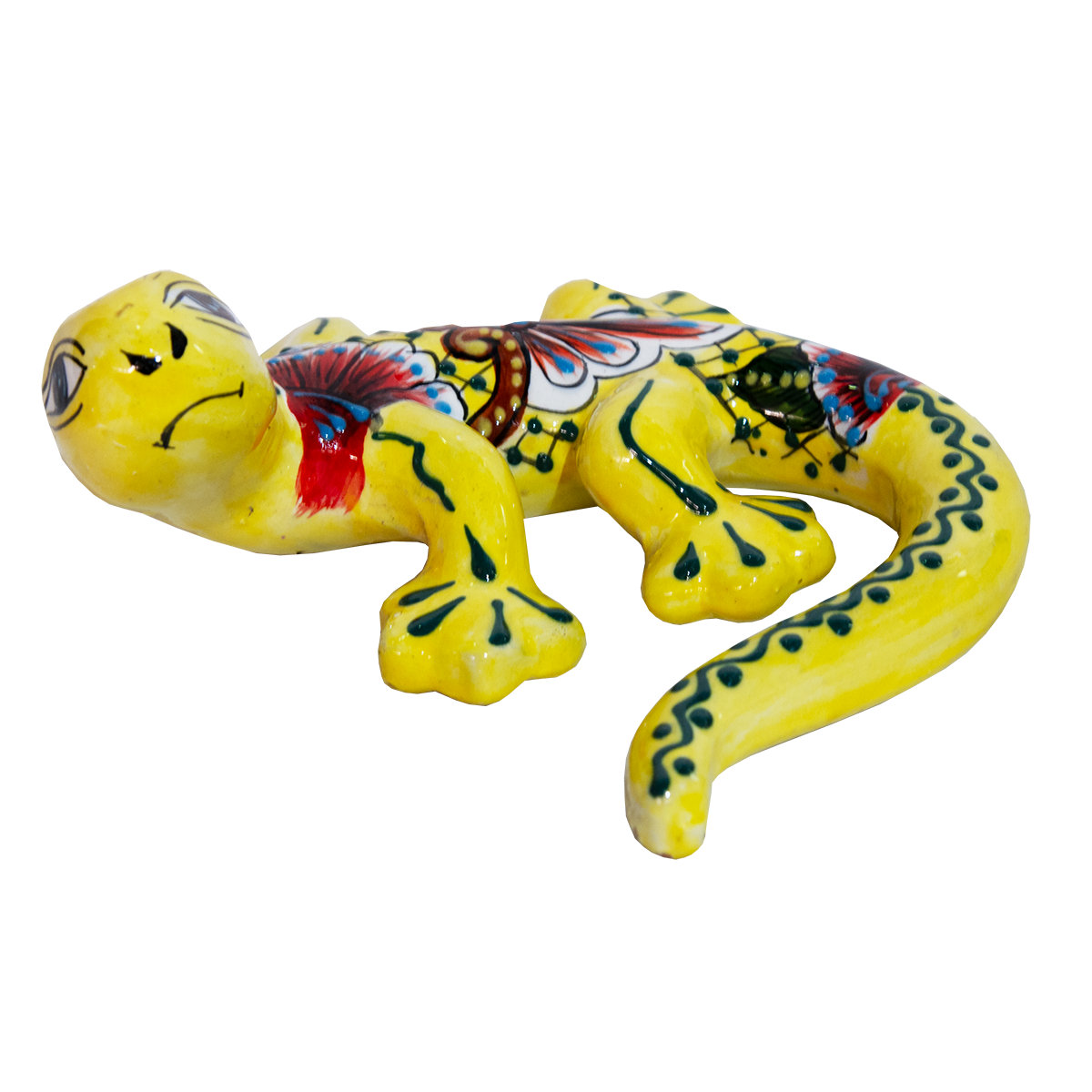 Bungalow Rose Puebla Talavera Salamander In Yellow | Wayfair