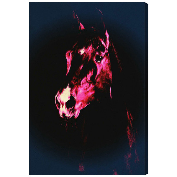 Brayden Studio® " Stallion In Neon " by Carson Kressley | Wayfair