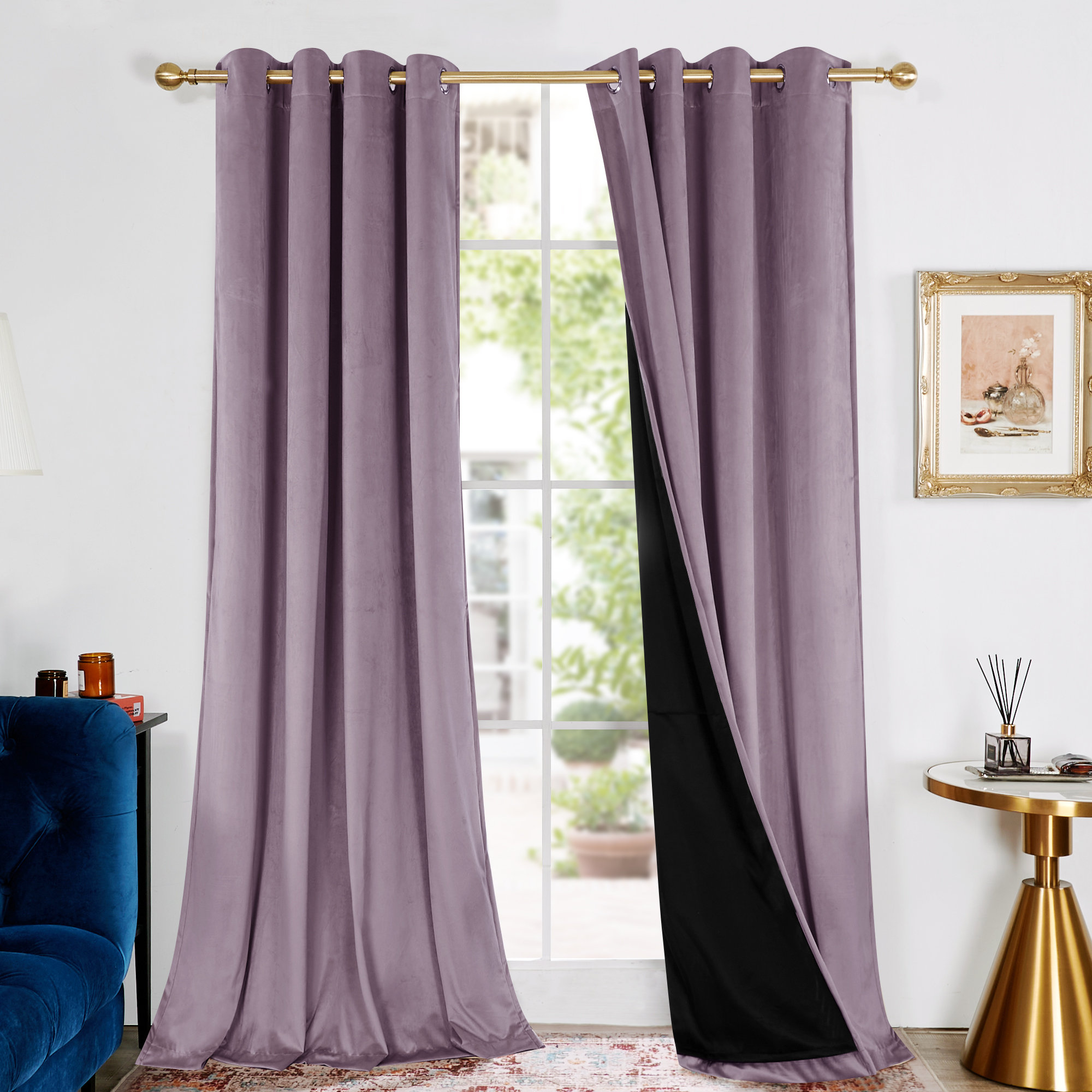 Mercer41 Trenady Polyester Blackout Curtain Pair | Wayfair