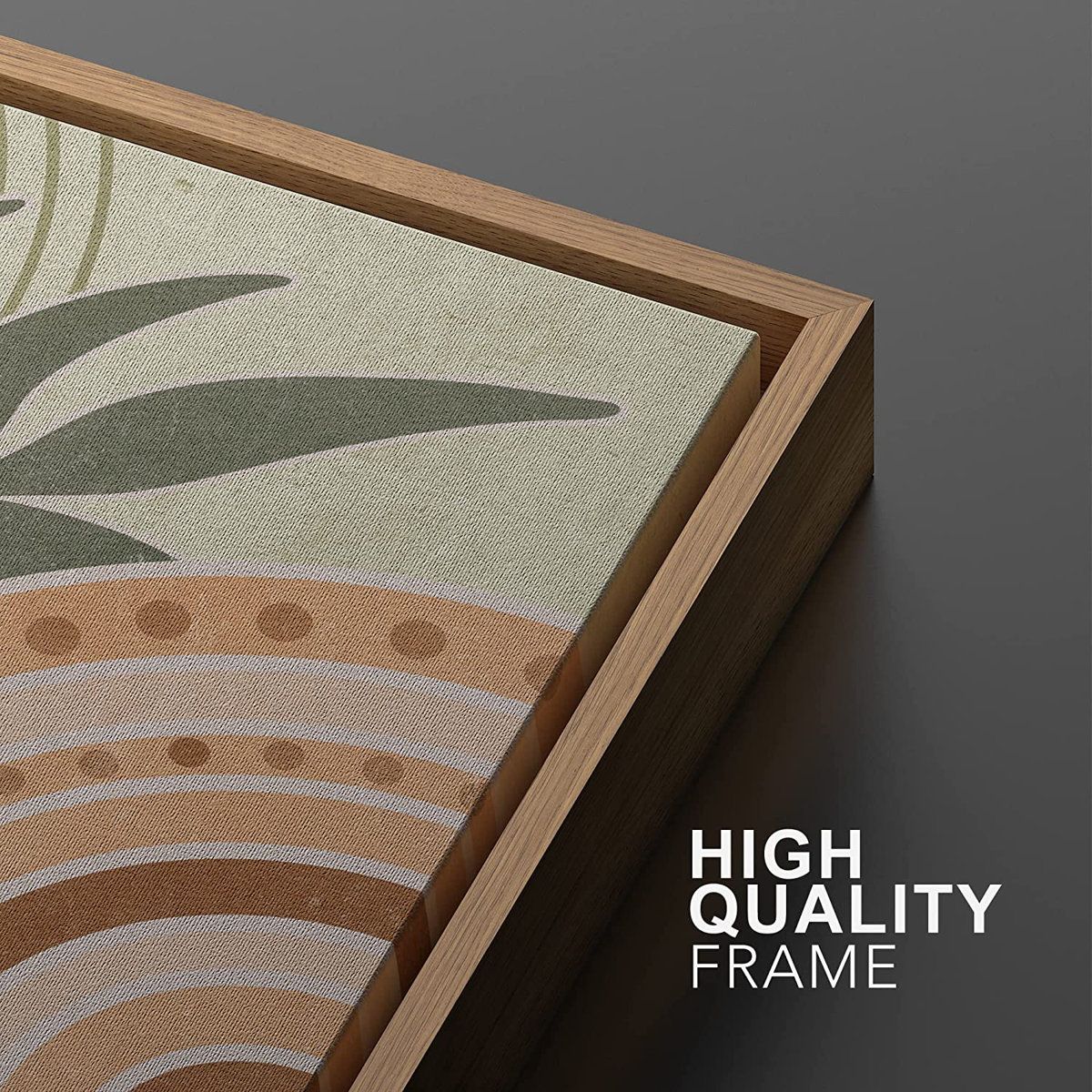 IDEA4WALL Mid Century Modern Boho Pastel Green Abstract Landscape ...