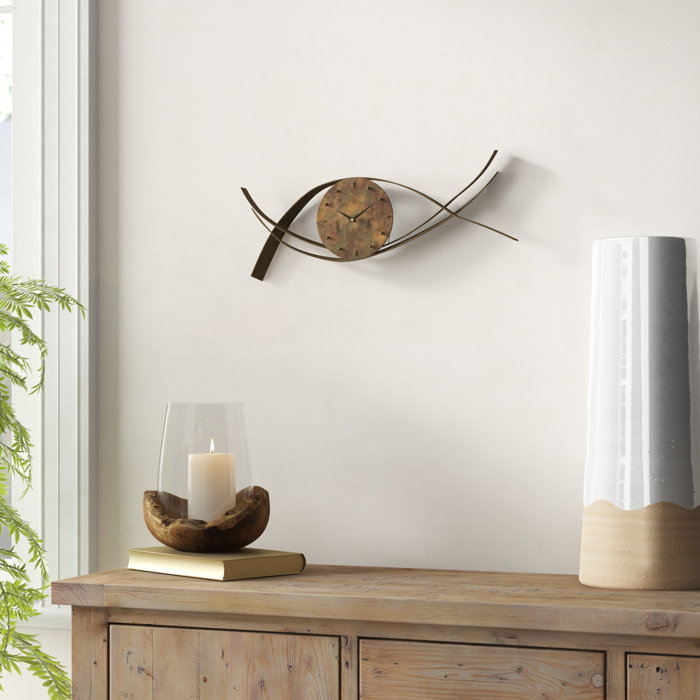 Union Rustic Sagamore Metal Wall Clock & Reviews | Wayfair