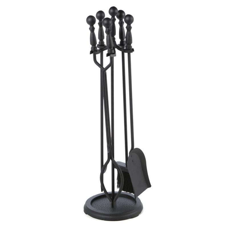 Latitude Run® 4 Piece Steel Fireplace Tool Set & Reviews | Wayfair