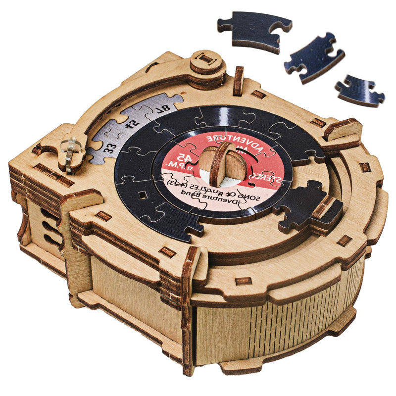 Trent Austin Design® Record Player Puzzle Box with Jigsaw Puzzle | Wayfair