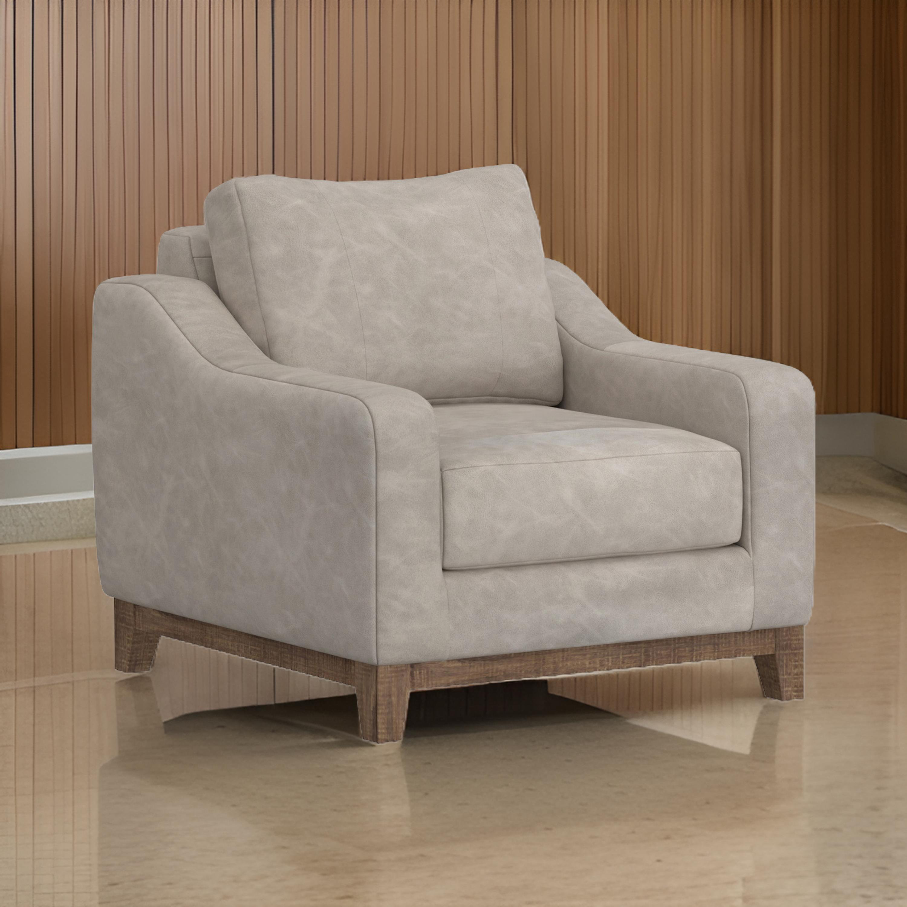 Benjara Tuba Accent Chair, Gray Fabric, Plush Foam, Throw Pillow, Solid ...