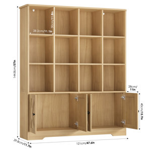 Willa Arlo™ Interiors Ehren 70.8" H x 31.1" W Standard Bookcase With ...