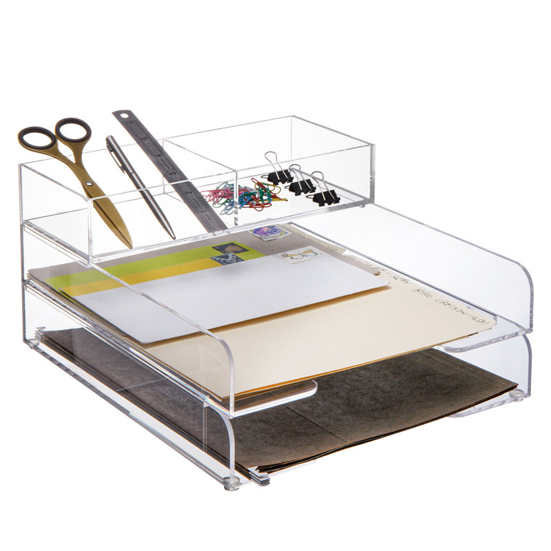 The Twillery Co.® Archuleta Acrylic Stackable Desk Organizer & Reviews ...