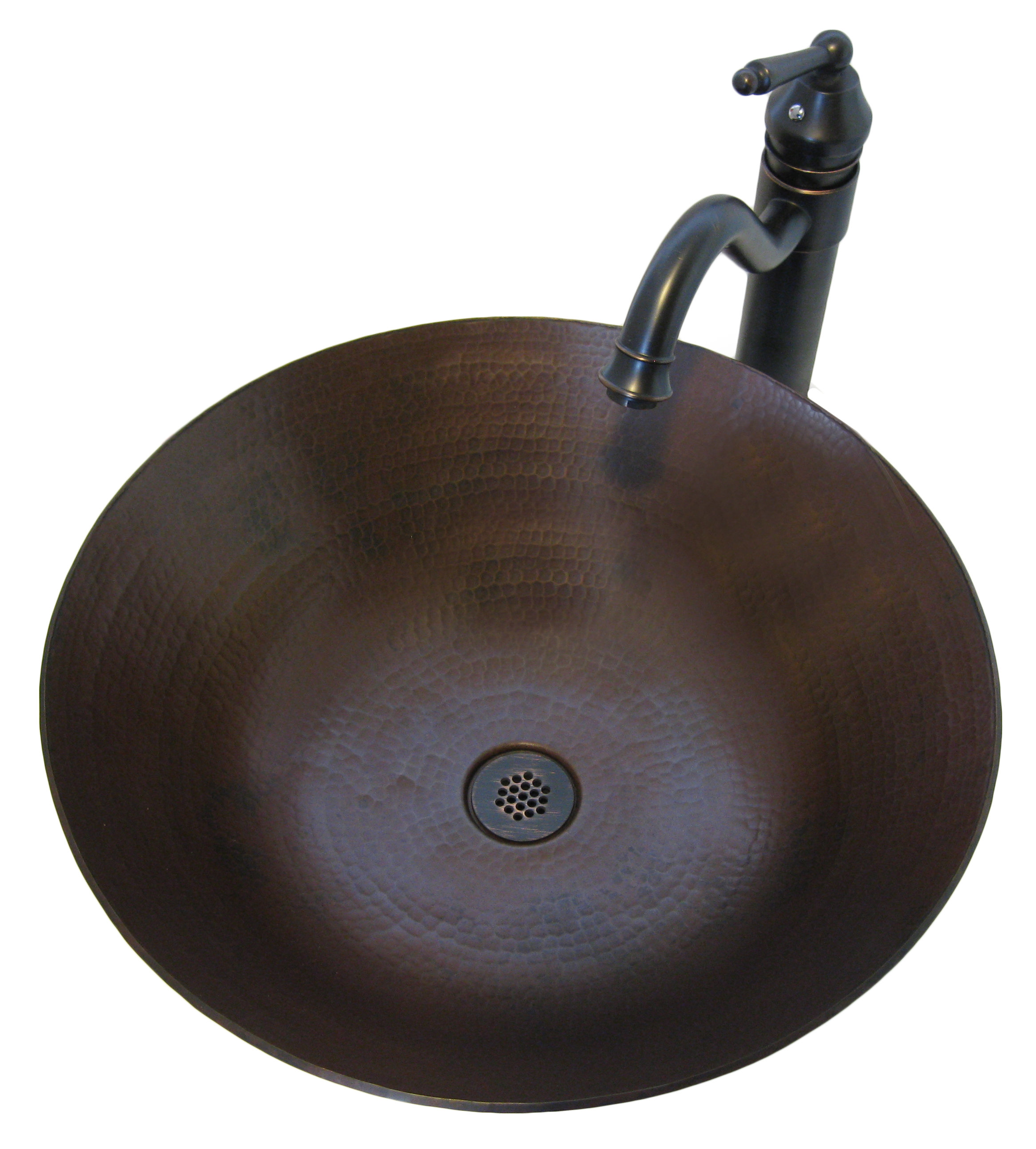 Novatto Catalonia Metal Circular Vessel Bathroom Sink with Faucet | Wayfair