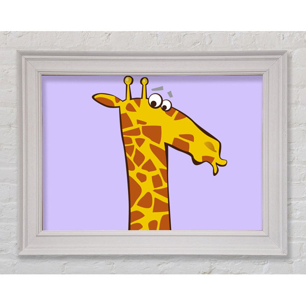 Isabelle & Max Funny Confused Zebra - Single Picture Frame Print ...