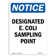 SignMission Osha Notice - Designated E. Coli Sampling Point Sign ...