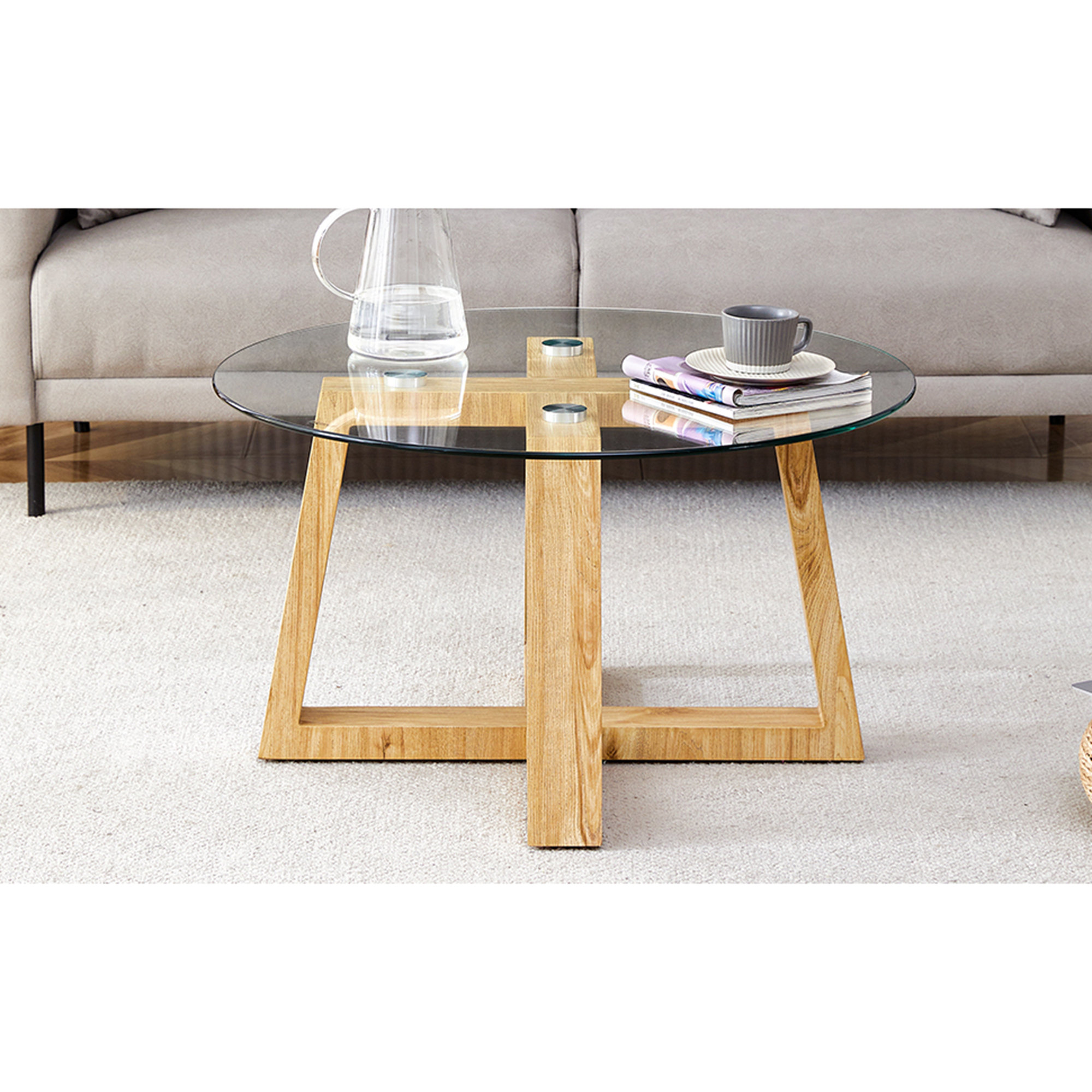 Ebern Designs Modern practical circular coffee tables. Made of ...