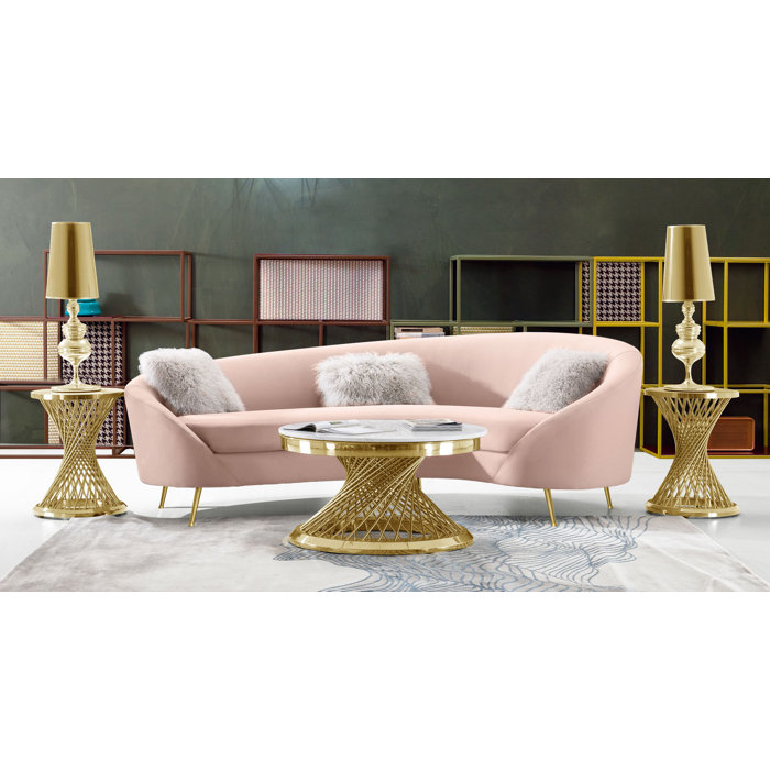 Diamond Sofa Celine 99'' Upholstered Sofa & Reviews | Wayfair