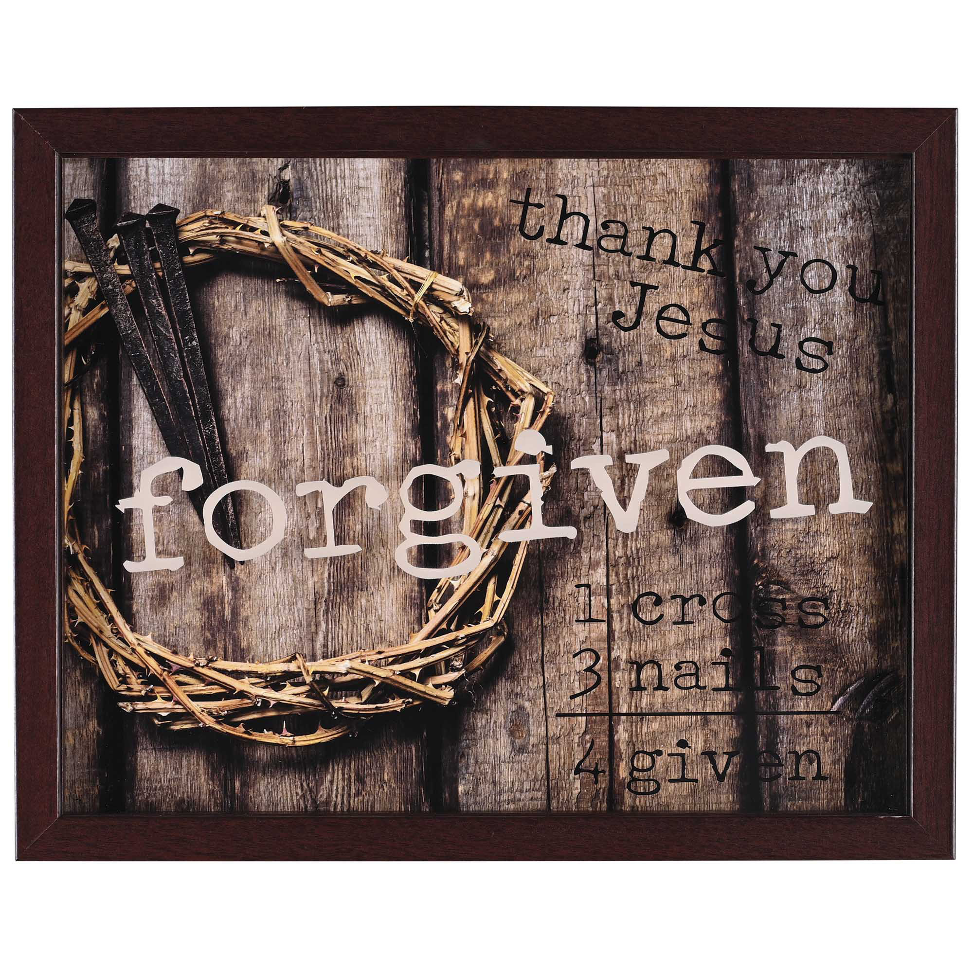 Trinx Framed Wall Art Forgiven 14x11 - Wayfair Canada