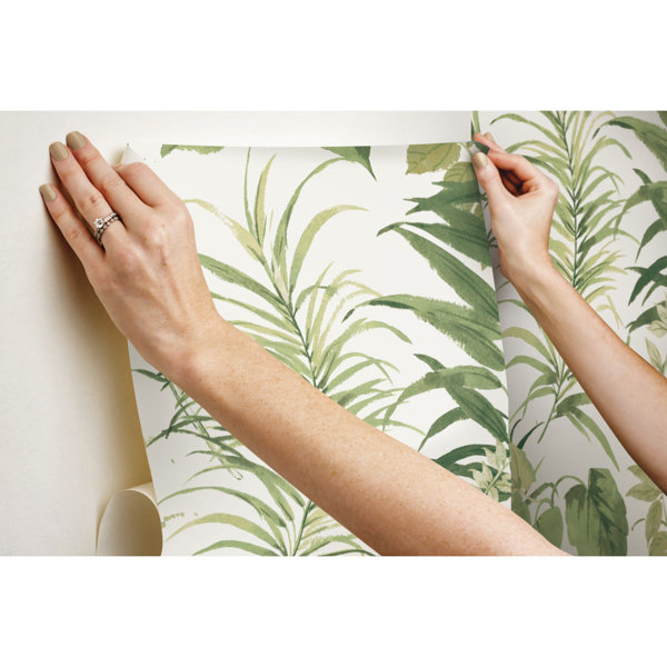 Bayou Breeze Jillian Peel & Stick Floral Wall Mural | Wayfair