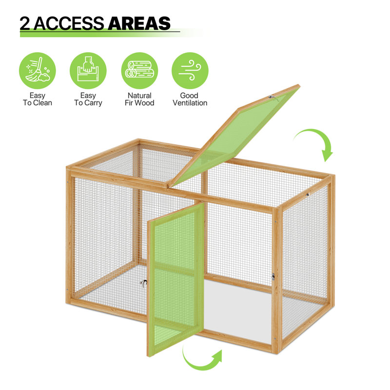 Tucker Murphy Pet™ Amariah 8.8 Square Feet Chicken Coop Run Pen ...