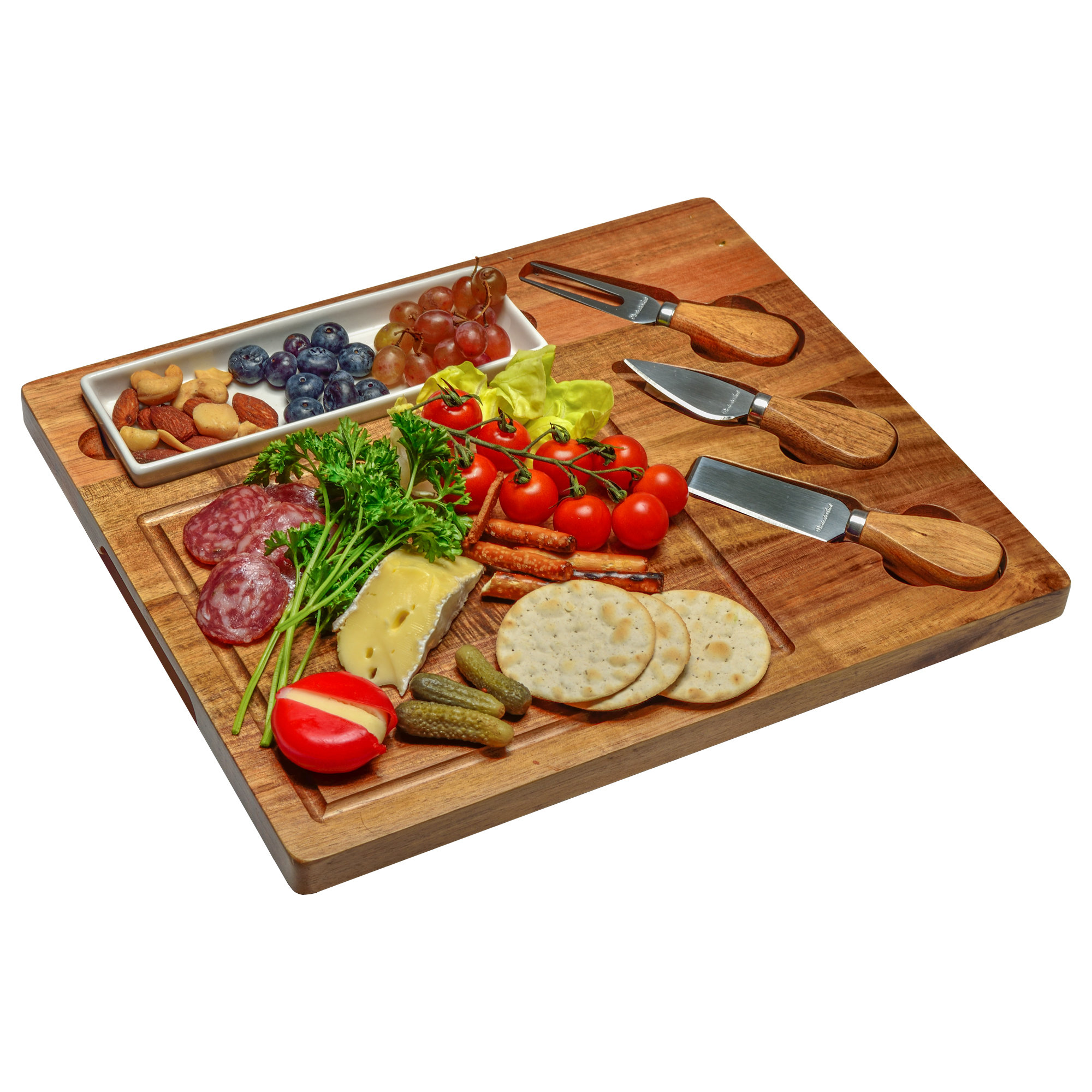 Picnic at Ascot NCAA Texas University Longhorns Premium Acacia ...