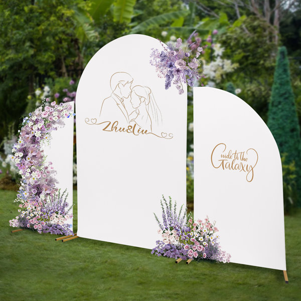 DENFER Wedding Background Decoration Stands with Cover & Reviews | Wayfair