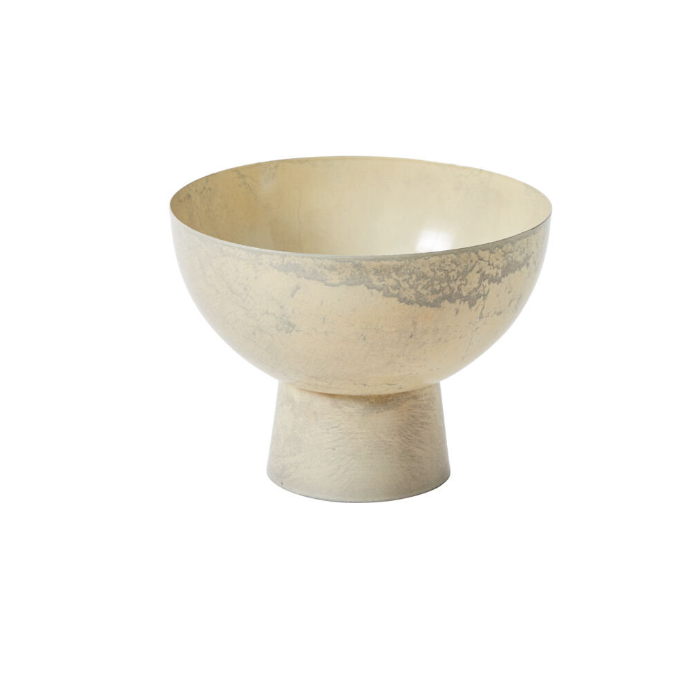 Gracie Oaks S Round White "Phoenix" Footed Marbleized Compote for ...