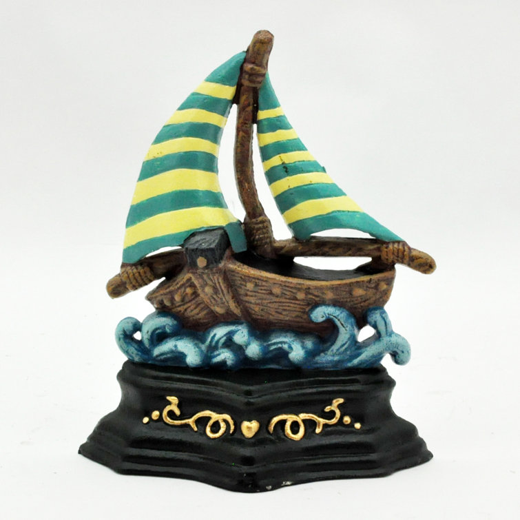 Longshore Tides Lia Ship Cast Iron Floor Door Stop | Wayfair.co.uk